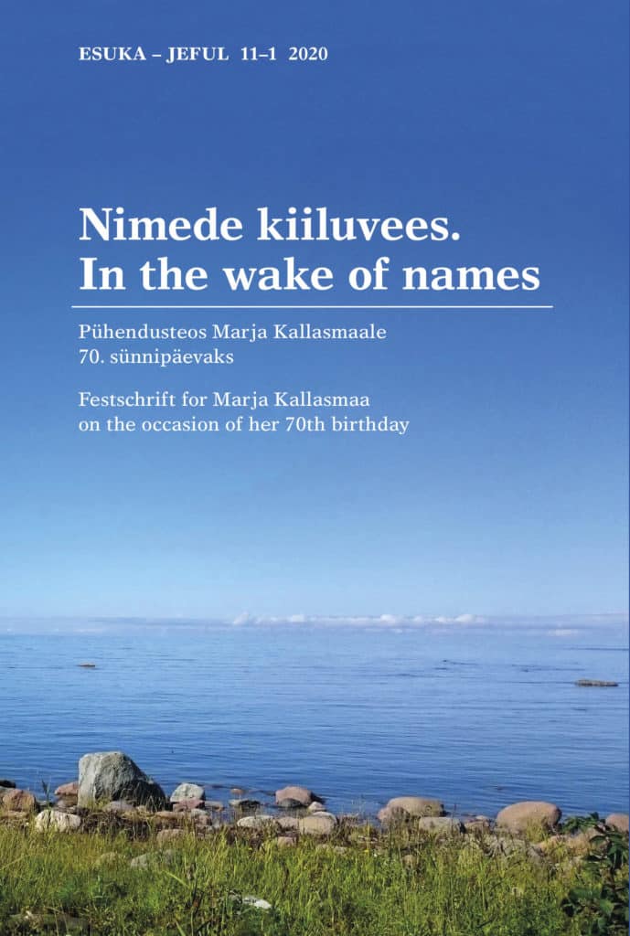 Eesti ja soome-ugri keeleteaduse ajakiri / Journal of Estonian and ...